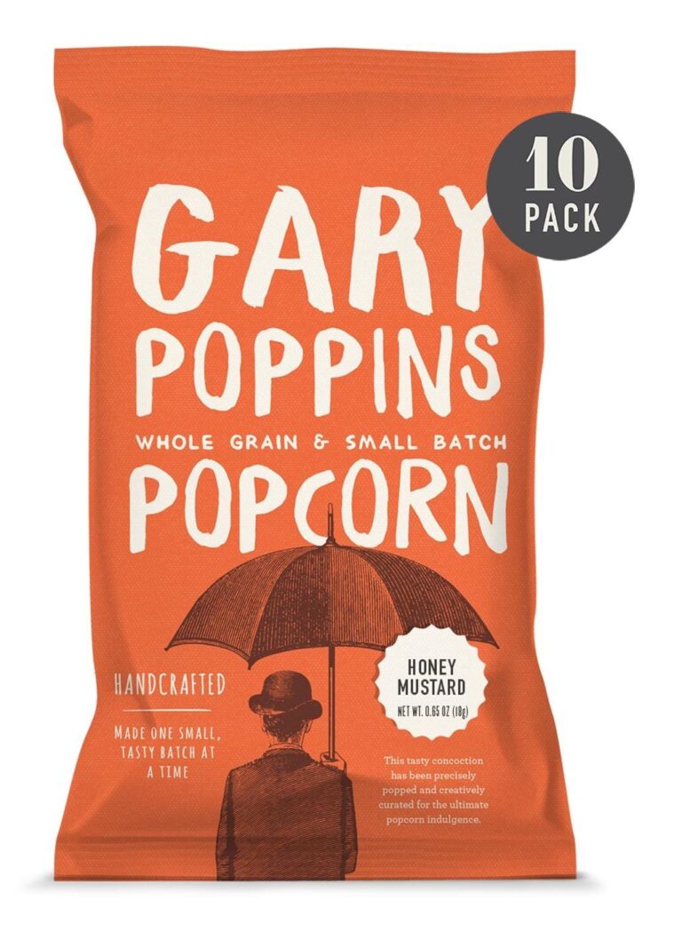 Honey Mustard - Gourmet Popcorn - Single Serve - 10 Pack from Gary Poppins